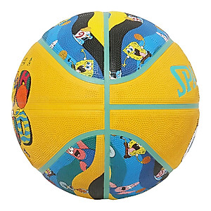 Spalding 85-045J Spongebob Good Mood Rubber No. 5 Ball Basketball Outdoor Use Collaboration