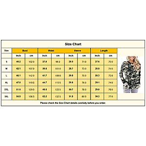 onlypuff Cute Pocket Shirt for Women Casual Loose Tunic Tops Green Sweatshirt Round Neck S