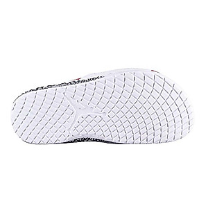 Jordan mens Air Hydro III, White/Fire Red, 9