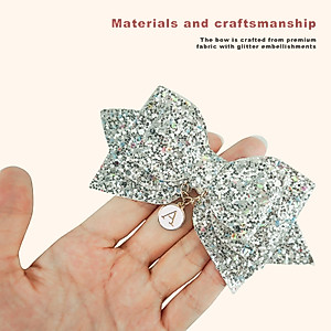 MOVOLIVI Stanley Charms Accessories, 2 Set Straw Cover, Letter Charms and Handle Bow for Stanley Tumbler, Cup Decorations with Initial Name ID for Stanley Simple Modern (S)