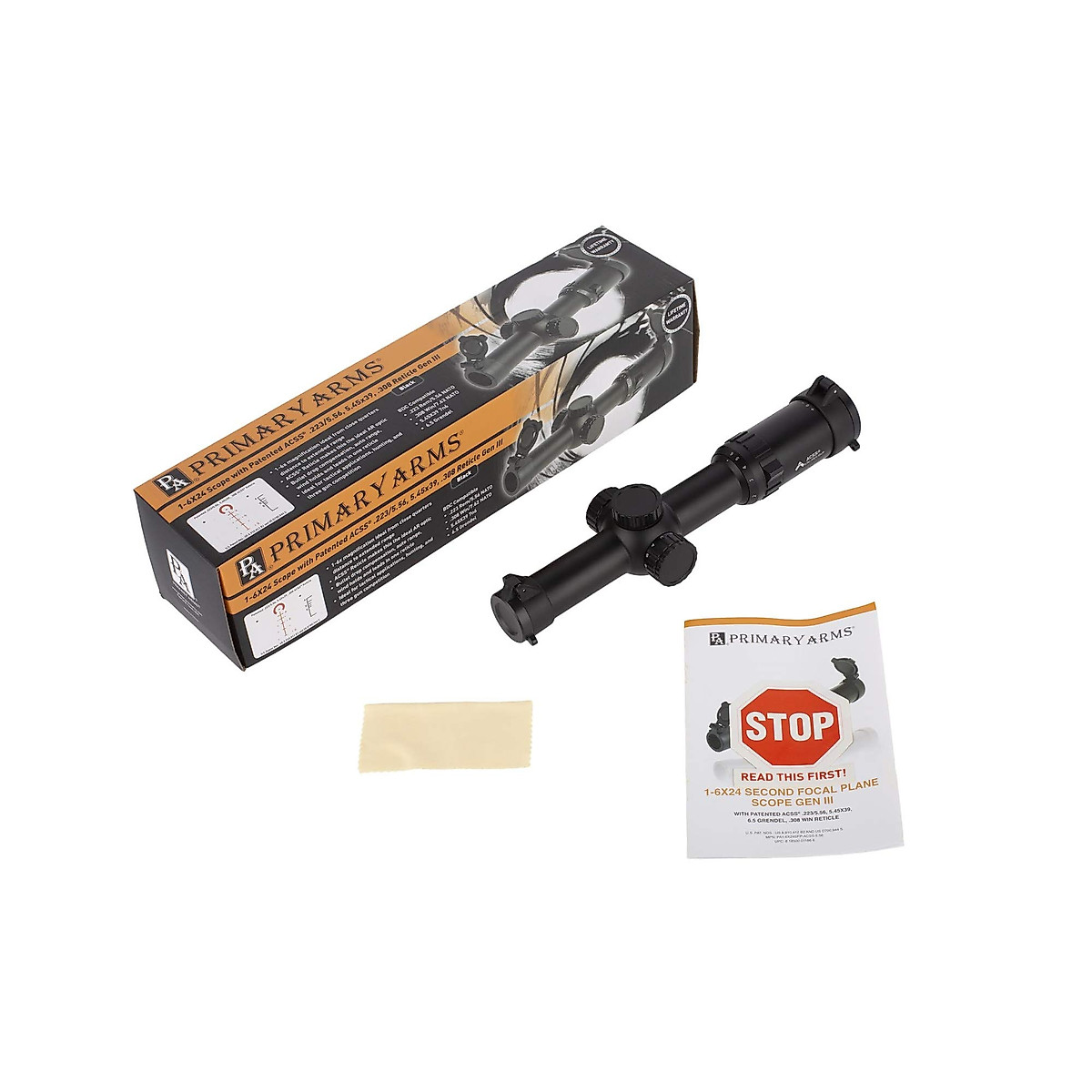 Primary Arms SLX 1-6x24 SFP Gen III Rifle Scope - Illuminated ACSS 5.56/5.45/.308