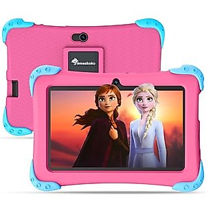 Kids Tablet 7 inch Tablet for Kids 2-12 Android 11 Toddler Tablet 2+32GB Childrens Tablet Kids APP Preinstalled Learning Tablet, with GMS Certified, Dual Camera, Parental Control, Shockproof Case