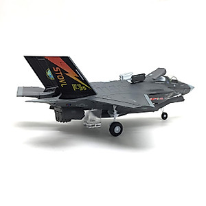 Enatuther 1/72 Scale Model Aircraft US Air Force F-35 II Lightning Attack Fighter Jet Model Plane Military Airplane Model Diecast Plane Model for Collection or Gift