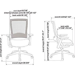 Lorell Serenity Chair, 40.5" x 25.3" x 23.3", Black