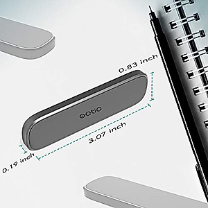 OQTIQ [2 Pack] Magnetic Phone Car Mount, Phone Magnet for Car, Universal Stick On Rectangle Flat Dashboard Car Phone Magnet Mount for Cell Phones and Mini Tablets (Rectangle Flat)