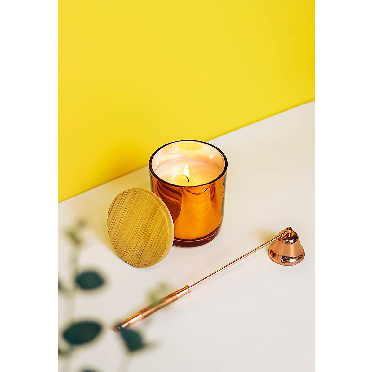 Aroparc Candle Jar, Wholesale Candle Container, 12 Pack 10oz Candle Jars with Lids Tumbler Jar for Candle Making Candle Tins Candle Making Supplies (Amber)