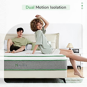 Novilla King Mattress, 10 Inch Memory Foam Hybrid Mattress with Individual Pocket Springs, Mattress King for Pressure Relief, Motion Isolation & Cool Sleep, Medium Firm with Pillow Top
