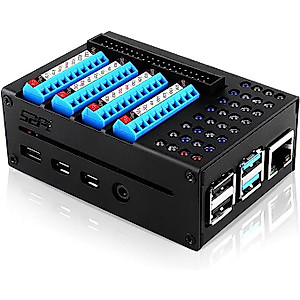 GeeekPi GPIO Screw Terminal Block Breakout Board HAT with Case for Raspberry Pi, GPIO Expansion Board Breakout Module with GPIO Status LED for Raspberry Pi 4B Only