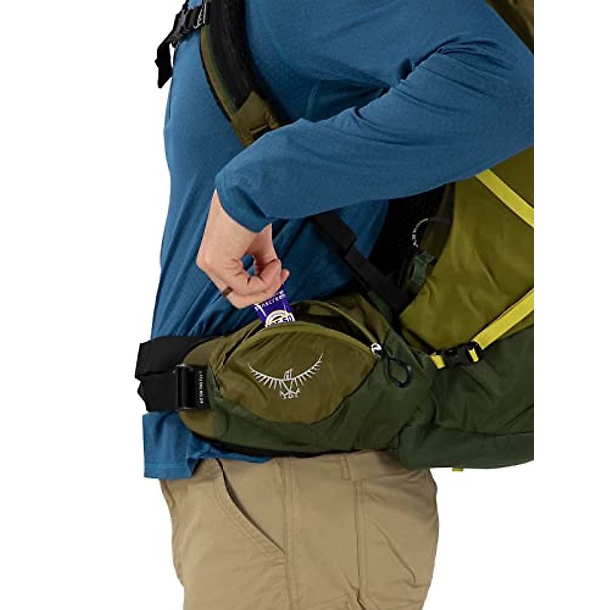 Osprey Atmos AG LT 50L Men's Backpacking Backpack, Scenic Valley/Green Peppercorn, L/XL