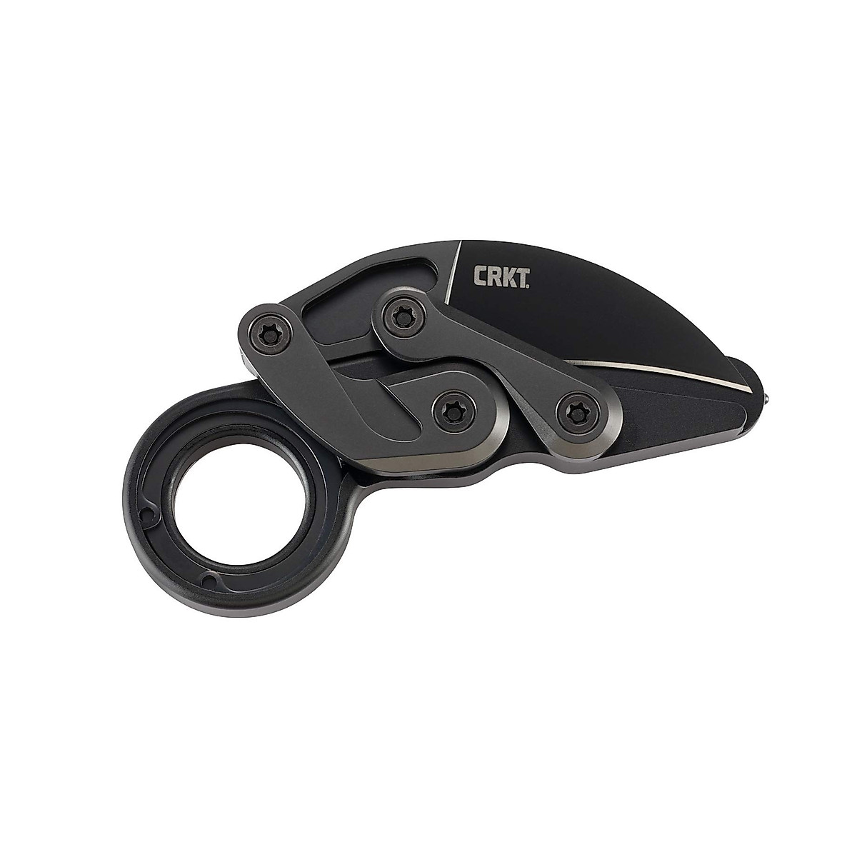 CRKT Provoke First Responder Folding Pocket Knife: Morphing Karambit, D2 Blade Steel, Kinematic Pivot Action, Integrated Safety Lock, Low Profile Pocket Clip, Glass Breaker, Sheath 4042