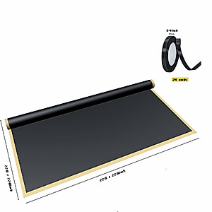 XIYUAN 20 Counts Gold Edge Fresh Flowers Wrapping Paper,DIY Crafts，Gift Packaging or Gift Box Packaging,Waterproof Flower Wrapping paper 22.8X22.8 inches Florist Bouquet Supplies,Gold Edge (Black)