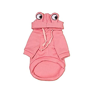 Dog Clothes for Small and Medium Dogs and Cats,Kawaii Dog Sweaters with Cartoon Printed Patterns and Sleeveless Design for Small Dogs Girl and Boy,Puppy Clothes Soft Warm for Winter,Autumn Pink S