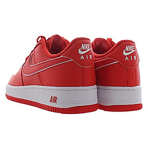 Nike Men's Air Force 1 Shoe, Picante Red-white, 11.5