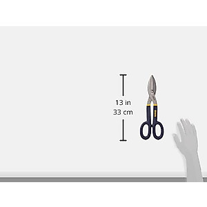 IRWIN Tin Snip, Flat Blade, 12-inch (22012) , Blue