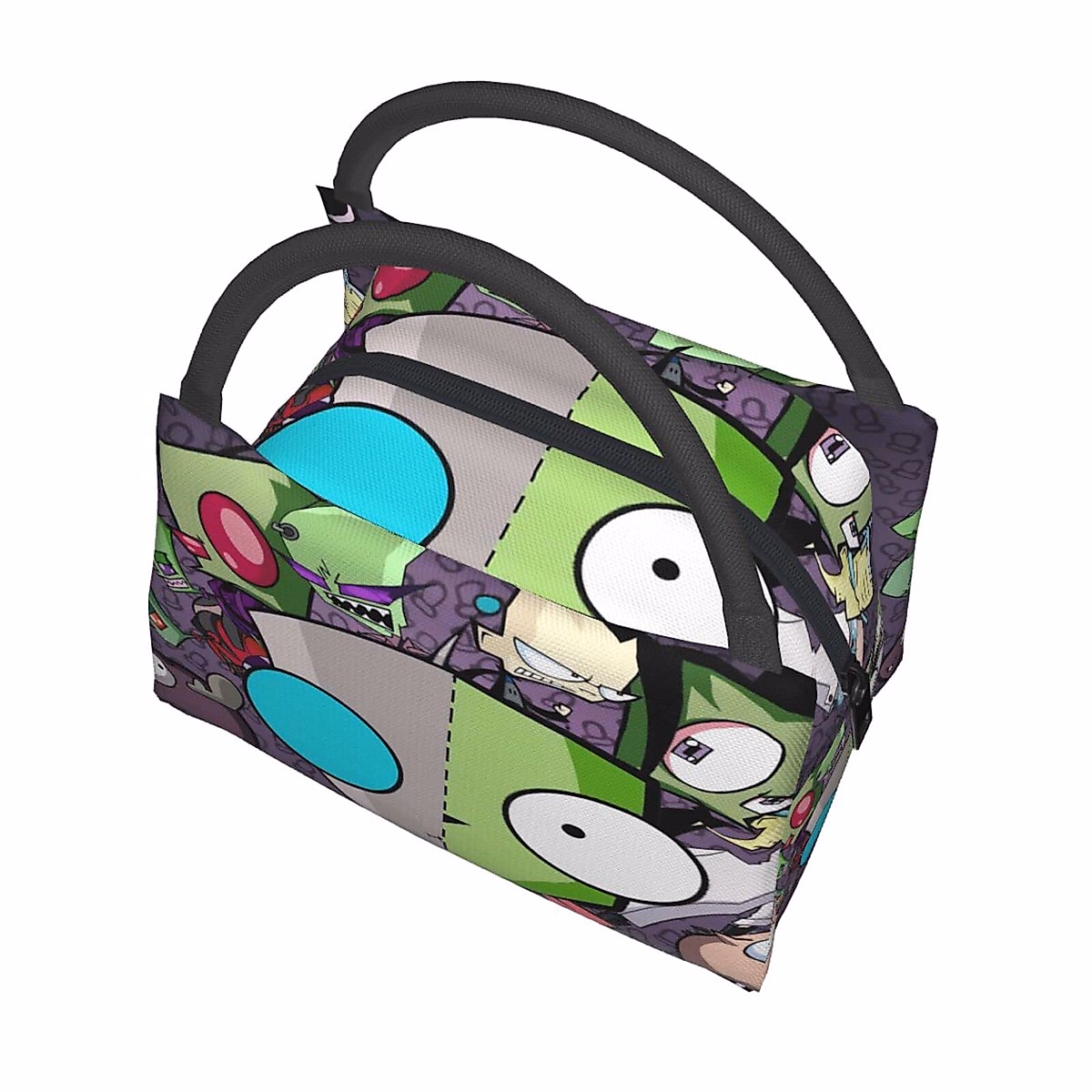 CONPELSON Lunch Bags Invader Anime Zim Insulated Lunch Tote Reusable Portable Lunch Box for Outdoor Office Picnic 11 X 6.5 X 7 in