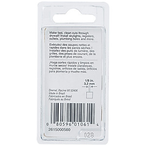 Dremel 560 Drywall Cutting Bit , 1/8",Gray