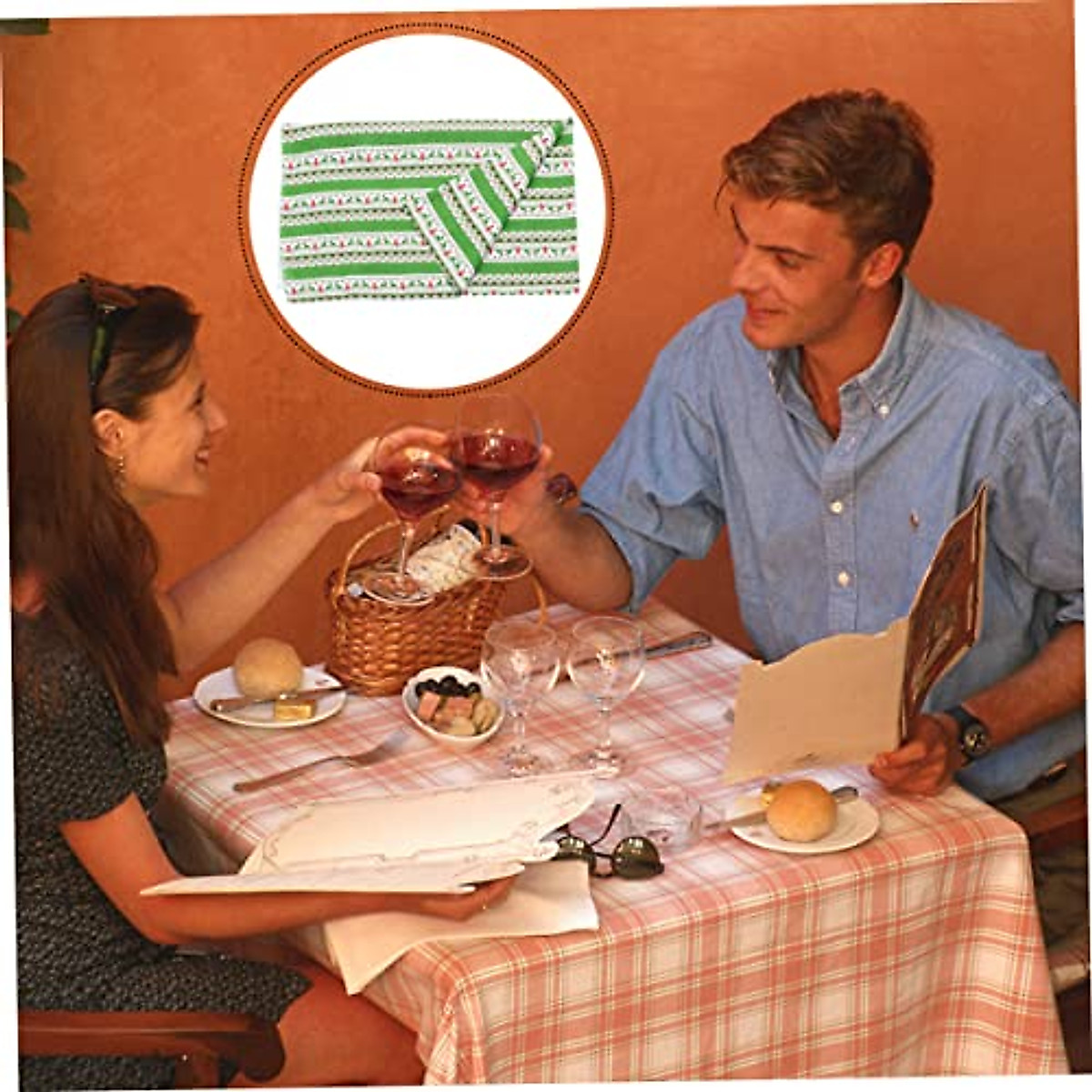 CORHAD Sheet Sewing Patchwork Stocking Christmas Printed Elk Green Quarters Linen Supplies with Art Scrap Bundles Wreath Reindeer DIY Pattern Fabric Bag Apron Bundle Quilting Doll Precut