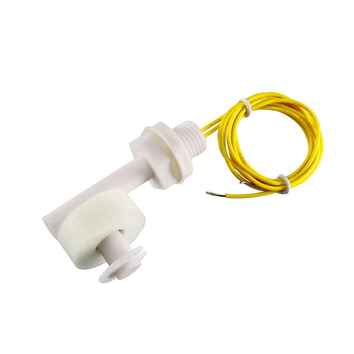 Taidacent 5 Pcs PP Polypropylene Float Switch Water Level Sensor Liquid Level Switch Low Pressure Side Mounted Right Angle Float Switch for Water Tanks Pumps Ponds Basement Alarms and Boats