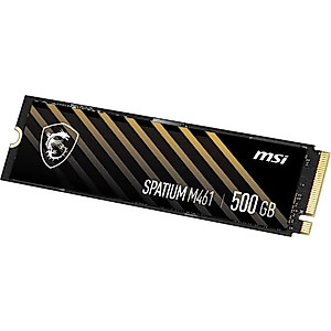 MSI SPATIUM M461 PCIe 4.0 NVMe M.2 500GB Internal SSD PCIe Gen4 NVMe (SPATIUM M461 PCIe 4.0 NVMe M.2 500GB)