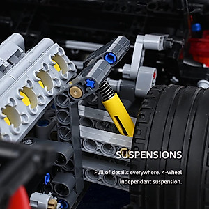 Nifeliz Sports Car X19 MOC Technique Building Blocks and Engineering Toy, Adult Collectible Model Cars Kits to Build, 1:9 Scale Race Car Model (1814 Pieces)