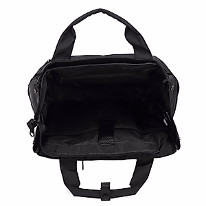 Kah&Kee Backpack Purse for Women Convertible -14 inch Laptop Tote Shoulder Bag. Ideal for Work, College, Travel & Nurses (Black)