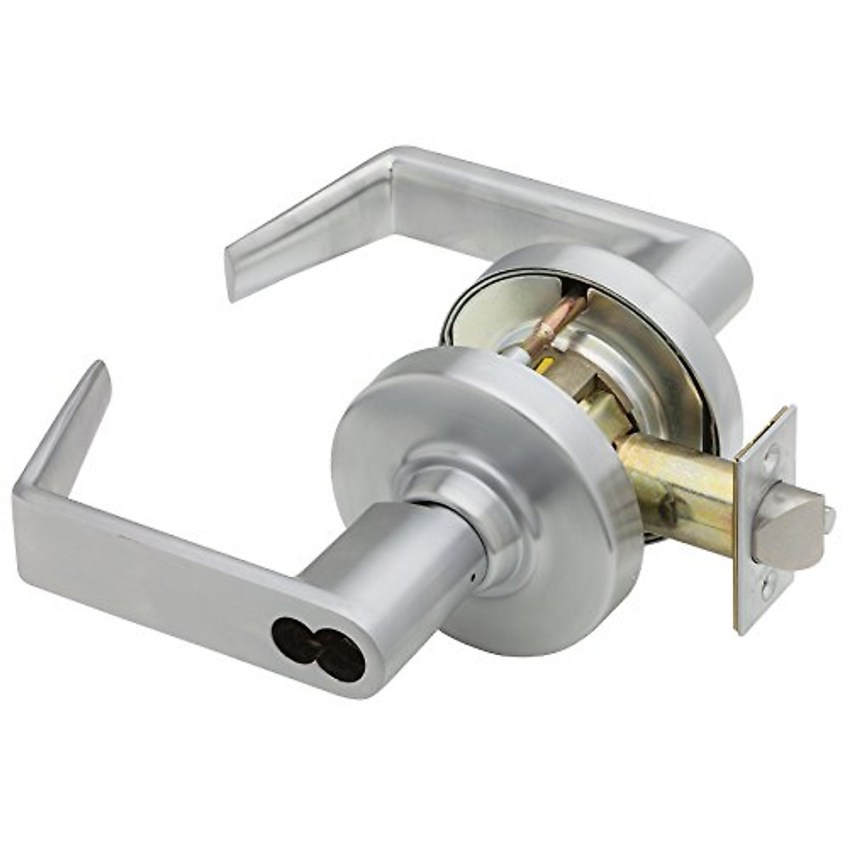 SCHLAGE ND80JD RHO 626 (FSIC) Series ND Grade 1 Cylindrical Lock, Storeroom Function, Full Size Interchangeable Core, Rhodes Design, Satin Chrome Finish