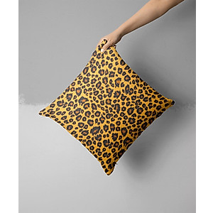iiRov Summer Design Ink-Fuzed Decorative Throw Pillow - Summer Tiger Fur