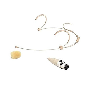 Bolymic 8800 Church Wireless System 8 x 100 Channels UHF Mic Professional Beige Headset Wireless Condenser Microphone for School Stage Theater