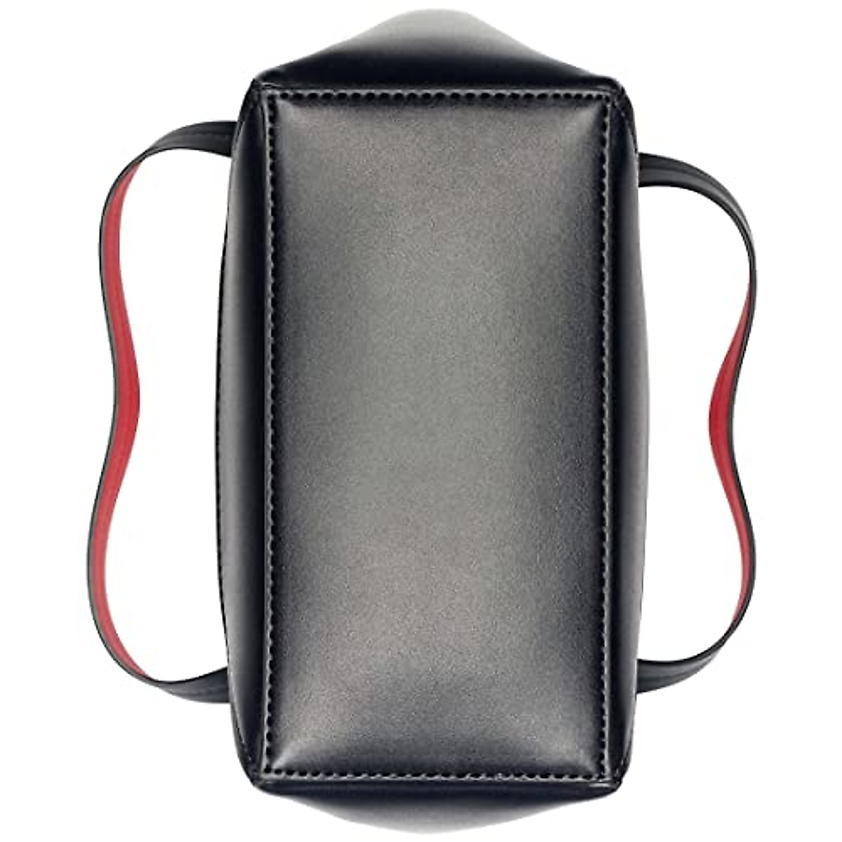 Calvin Klein Quinn North/South Mini Tote Crossbody, Poppy/Black