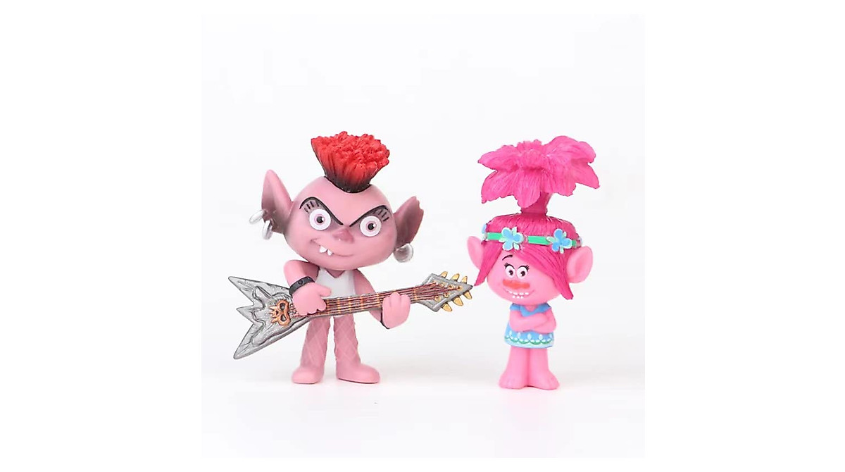 6 Pcs Trolls Toys for Girls - Creative Mini Troll Action Figures
