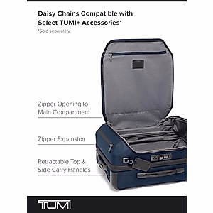 TUMI - Alpha Bravo Continental Front Lid Expandable 4 Wheeled Carry-On - Expandable Luggage - 21.8" X 16.0" X 9.0" - Navy