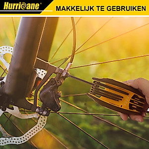 HURRICANE 25 Piece Folding Allen Wrench Set, SAE, Metric, Torx Set, Chrome Vanadium Steel, 3 Pack Portable Allen Key Set for Basic Home Repair and General Applications