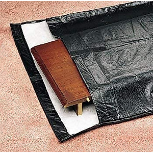 ROSROSE Table Leaf Storage Bag Padded 2 Pack, Heavy Duty Dining Table Leaf Bag, 51'' x 28'' Thick Flannel Backing Dining Table Cover Protector, Scratch Resistant, Fit 50''x 26'' Table Leaves