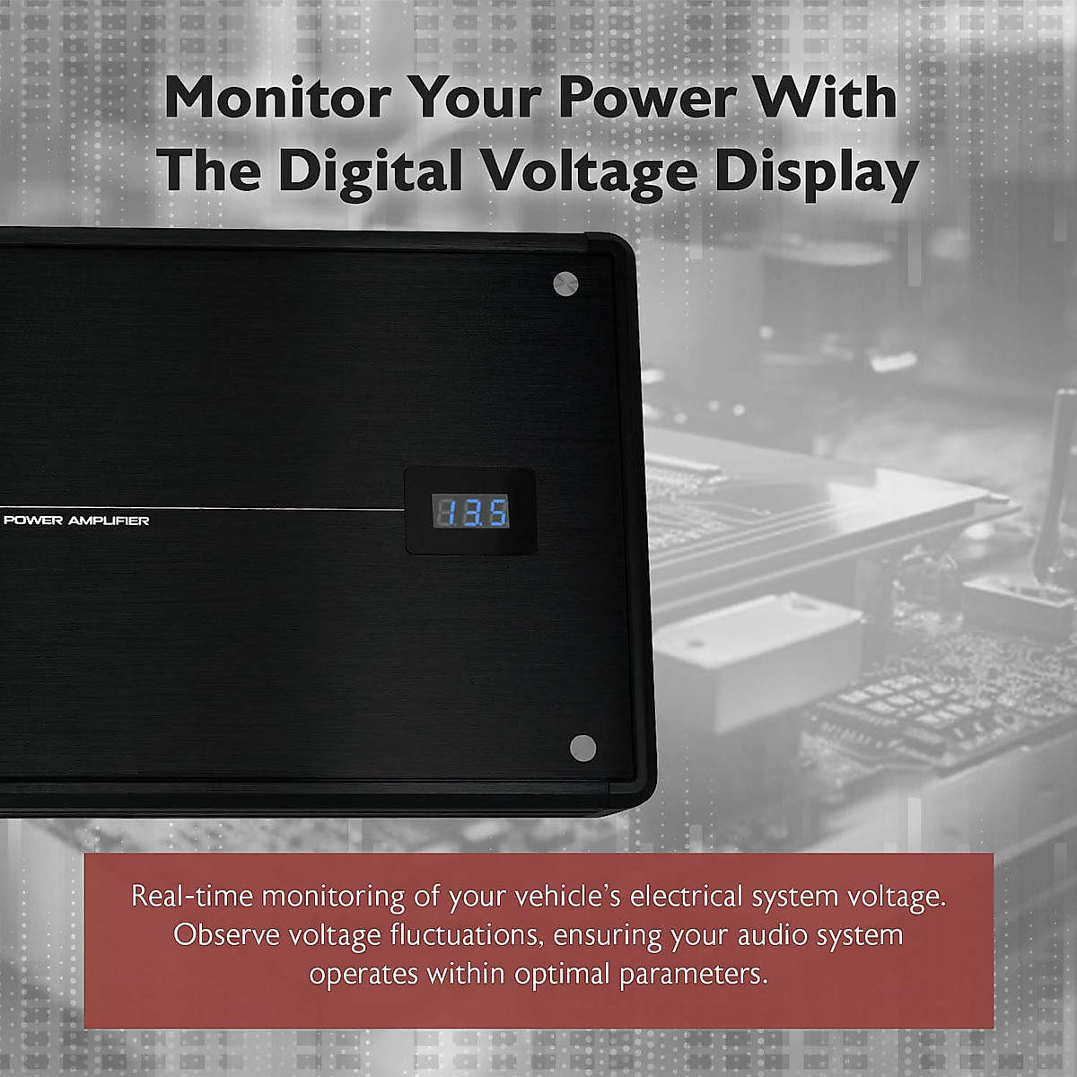 Rockville KRYPTON T2 2800W 2-Channel 2-Ohm Car Amplifier, Dyno-Certified, MOSFET, Adjustable Crossover, Remote Control, Perfect for Car Audio and Subs