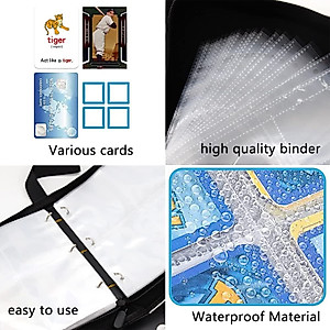 Card Binder, SouthStar 4-Pocket Trading Cards Binders 400 Pockets with 50 Removable Sleeves, 3-Ring Card Collection Album Holder Card Storage for Girls Trading Cards