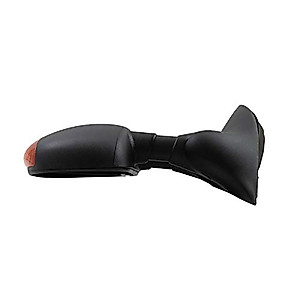 AutoShack KAPFO1320268 Driver Towing Mirror Power Black Textured Heated Manual Folding Replacement for 2001-2005 Ford Excursion 2003-2007 F-250 Super Duty F-350 Super Duty 5.4L 6.0L 6.8L 7.3L 4WD RWD