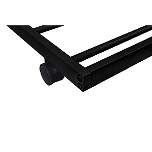 gaodashang Twin Size Metal Frame Daybed with Pullout Trundle,Heavy Duty Steel Slat Support Sofa Bed for Guest,No Spring Box Needed,Black