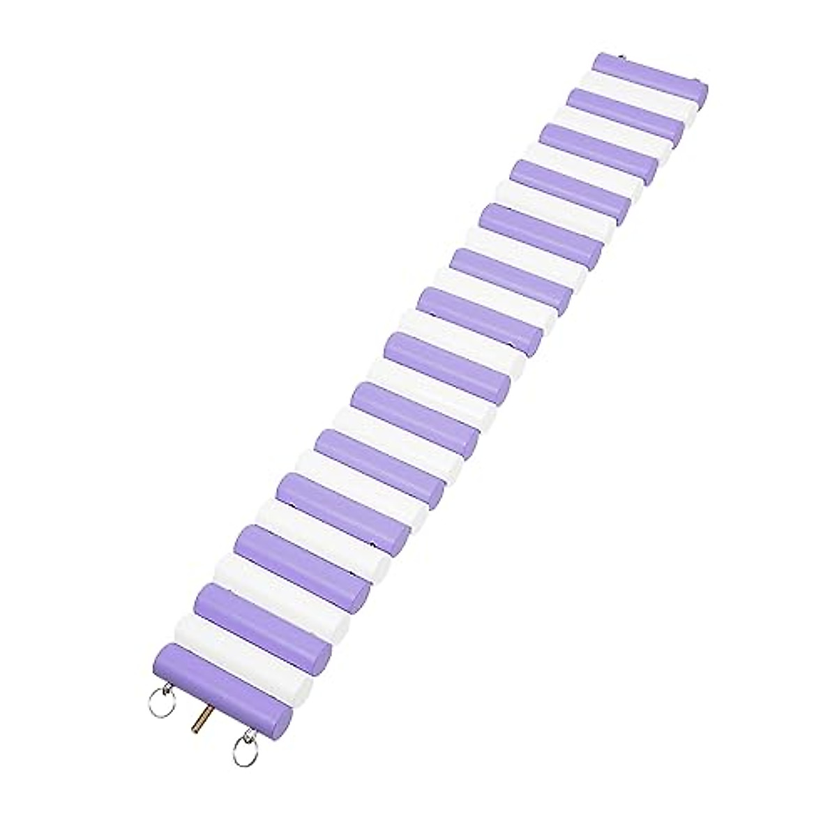 FUOYLOO Hamster Climbing Ladder Pet Toys Chew Toys Chinchilla Chew Toys Wood Rat Ladder Small Animal Climbing Toys Ladder Bridge Hanging Hamster Swing Hamster Accessory Blue Parrot