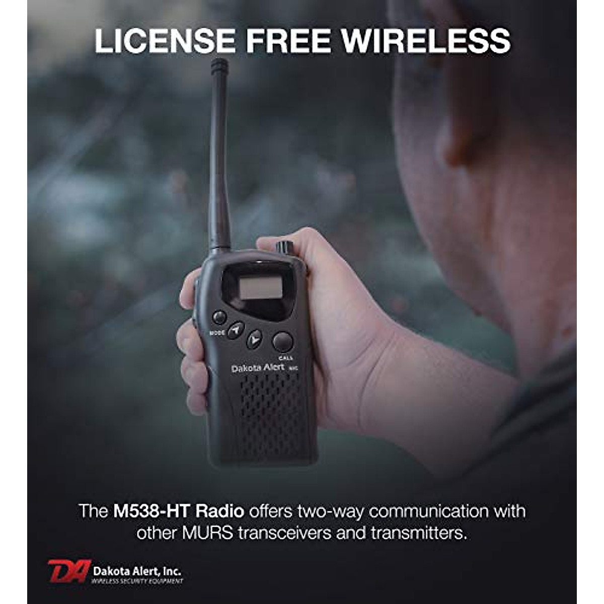 Dakota Alert MURS Radio - M538-HT MURS Wireless VHF Transceiver - Handheld 2-Way Radio License Free - Multi-Use Radio Service, MURS Walkie Talkie