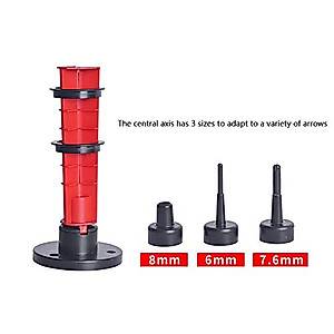 The New Cylindrical Adjustable Helix Tower Fletching Jig Straight and Helix Tool with Scale for DIY Archery Arrows Suitable for Multi-Size Arrows