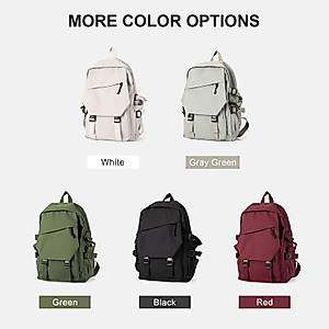School Backpack Waterproof Black Bookbag College High School Bags For Boys Girls Lightweight Travel Rucksack Casual Daypack Laptop Backpacks For Men Women