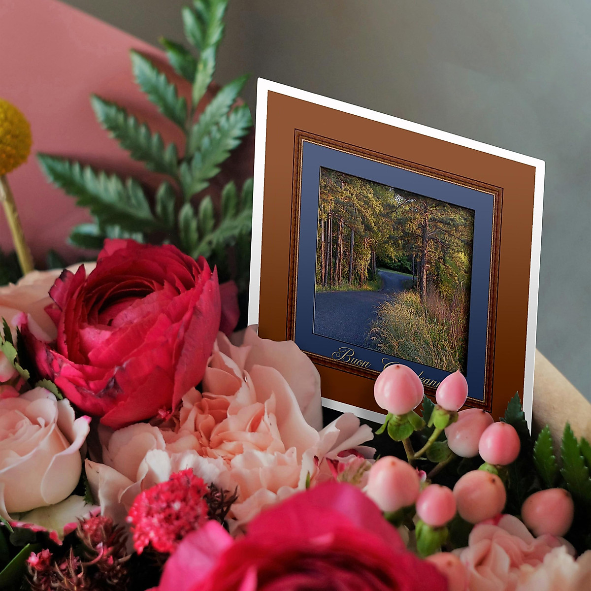 Sundown Colors, Buon Compleanno, Happy Birthday Italian - Greeting Card, 6 x 6 inches, single (gc_43353_5)