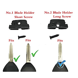 Horande Replacement Key Fob Cover Case fit for Mitsubishi Eclipse 2006-2012 Endeavor 2006-2011 Galant 2006-2012 Lancer Outlander 2007-2013 Keyless Entry Key Fob Shell