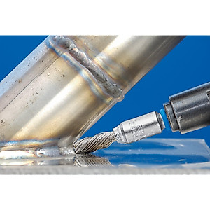 PFERD 83285 Singletwist Stem Mounted Power Knot End Brush with Coated Cup, Round Shank, Stainless Steel Bristles, 1/4" Diameter, 0.020" Wire Size, 2-3/4" Length, 20000 Maximum RPM, 1/4" Shank Diameter