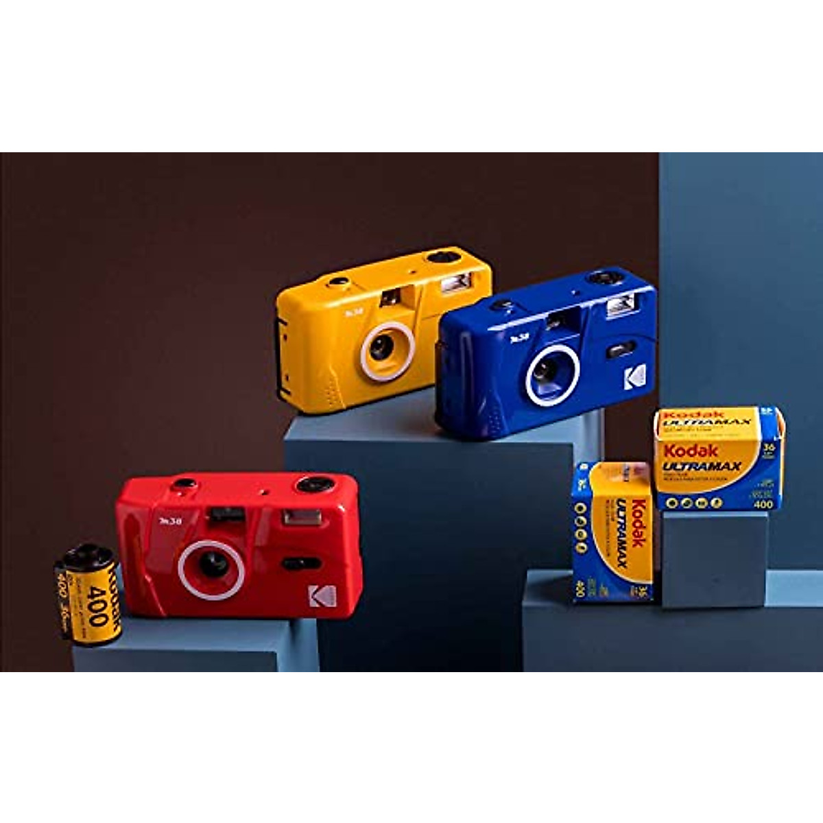 Kodak M38 35mm Film Camera - Focus Free, Powerful Built-in Flash, Easy to Use (Starry Black)