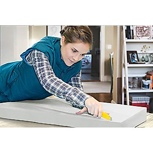 AK TRADING CO. Professional 2" Thick, 18" Wide X 72" Long Regular Density Upholstery Foam, White