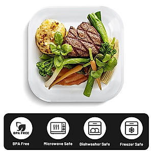 34Pcs Food Storage Containers with Lids (17 Containers and 17 Lids), Salad Dressing Condiment Leftover Lunch Box, Reusable Plastic Freezer Containers Microwave Dishwasher Safe (7 Assorted Size, Grey)