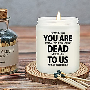 Maybeone Going Away Gifts for Coworkers - Lavender Scented Candle Gifts - Farewell Gifts, Leaving Job Gifts for Women Coworker, Boss - Goodbye Gifts for Colleagues, Men, Women, Friends