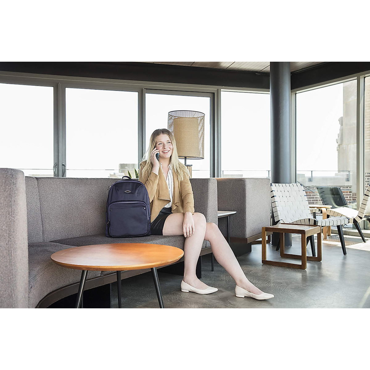 Travelon Women's Anti-Theft Parkview Backpack, Black, 14 x 15 x 5