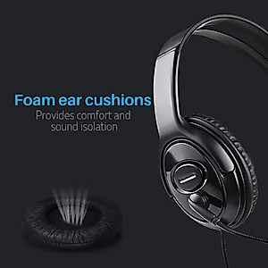 PS5 PS4 Unilateral Headset, 3.5mm Wired Online Gaming One Ear Headphone with Microphone for Playstation 5 4, PS4 Pro PS4 Slim Controller, Nintendo Switch, Laptop, Smartphone, Office Business